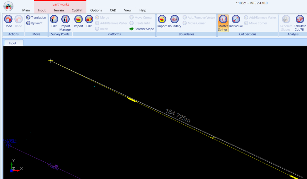 How to Use Earthwork Master String - MES Innovation Sdn Bhd