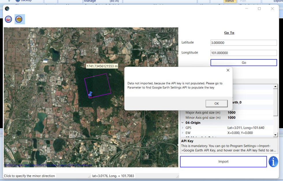 Troubleshooting Guideline for Google Earth Import - MES Innovation Sdn Bhd