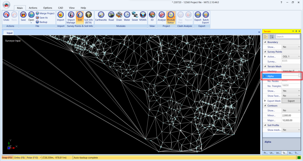 How Does Alpha Value Affect The Earthwork Computation? - MES Innovation ... How Does Alpha Value Affect The Earthwork Computation? - MES Innovation ...