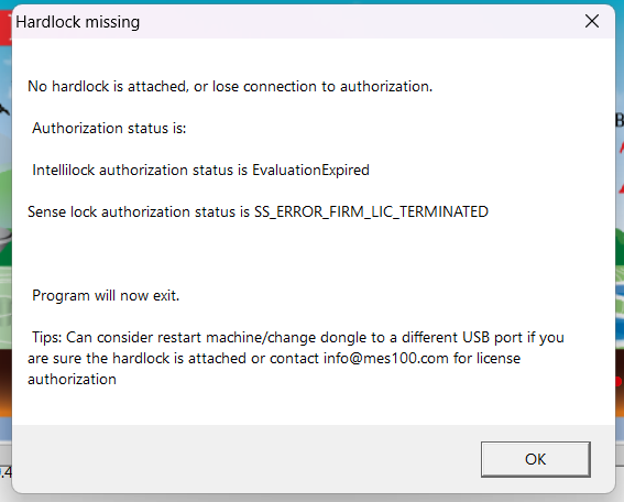 Why MiTS app can’t launch with cloud or soft-lock license? - MES Innovation Sdn Bhd