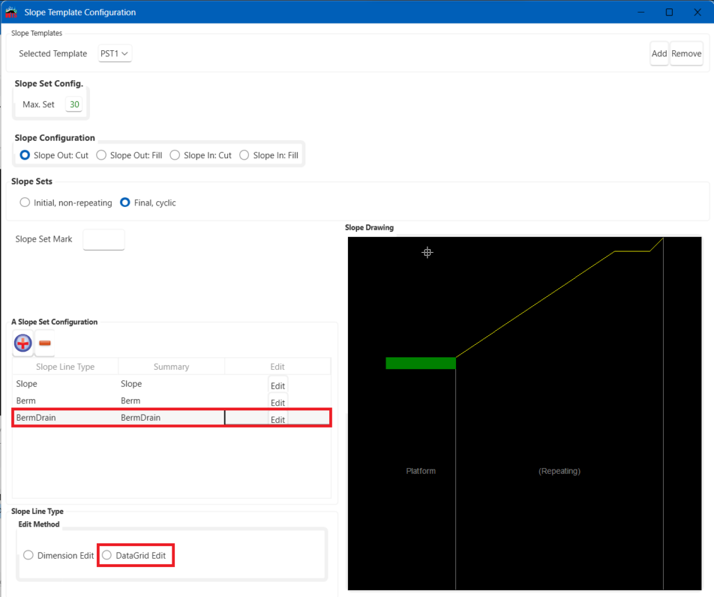 Customizing Slope Dimension for Various Berm Drain Types - MES ...