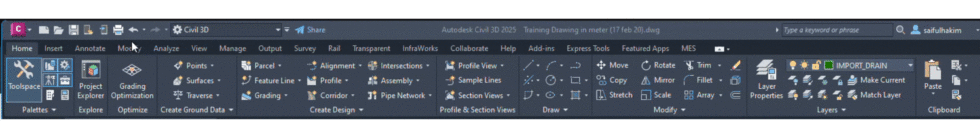 Adding pipe and structure size to part list in Civil 3D - MES Innovation Sdn Bhd