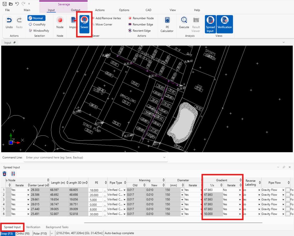 How to Set Pipe Invert Level Based on Gradient - MES Innovation Sdn Bhd